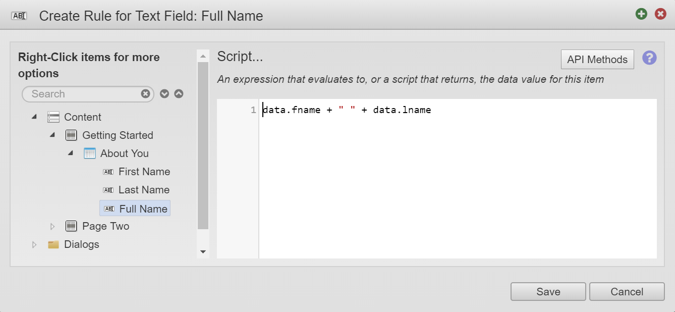 Concatenate Multiple Components Rule