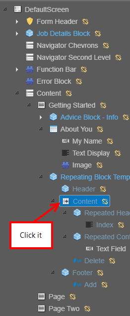 Repeating Block Template