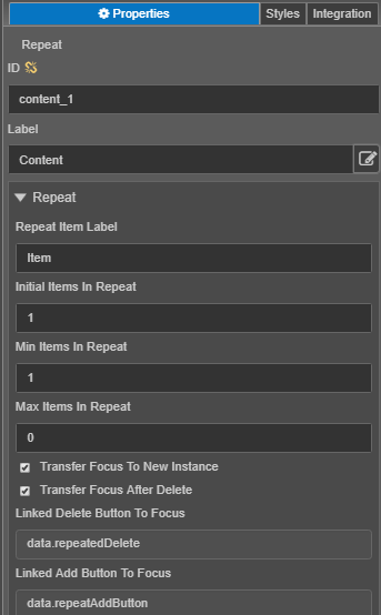 Repeating Block Template