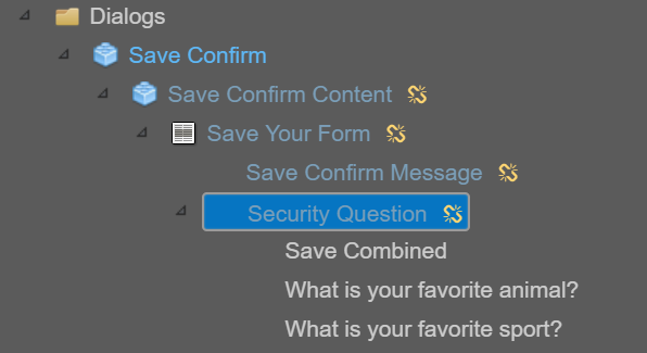 Setting up Security Questions with Multiple Components in the Save ...