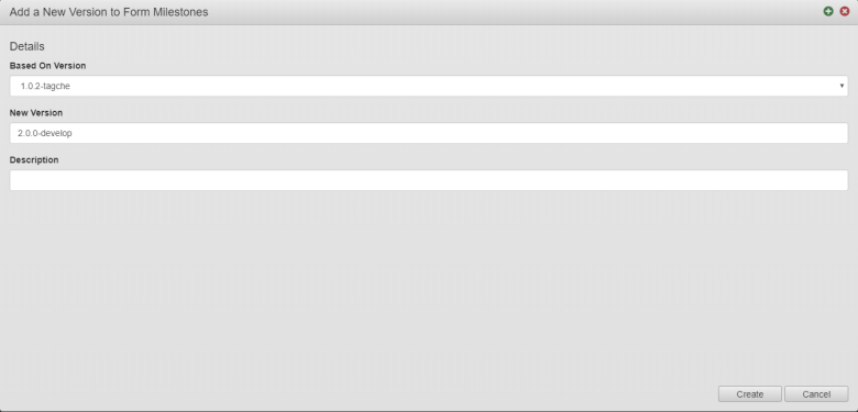 Create a New Form Version based on a Tagged Version