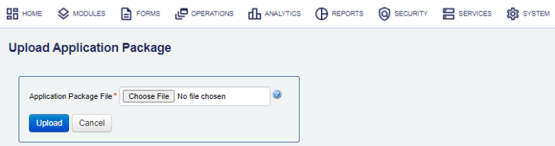 Import an Application Package