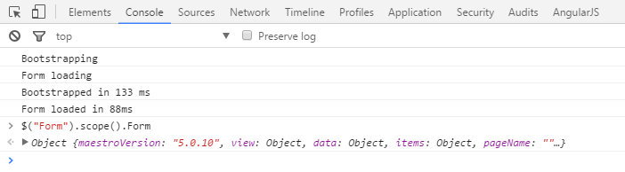 Advanced Debugging of Maestro Forms