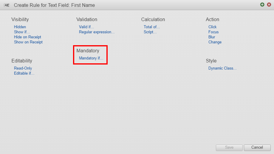 Mandatory Rule Overview