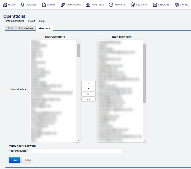 Assign Users to a Role