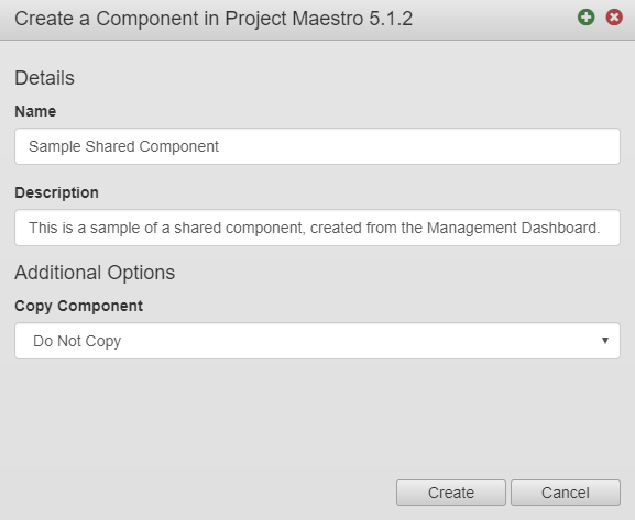 Create a Shared Component