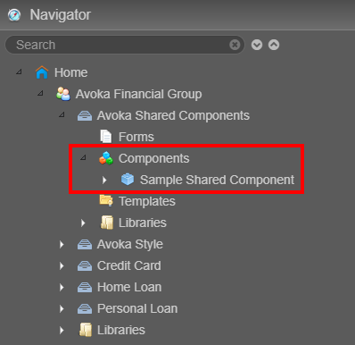 Edit a Shared Component