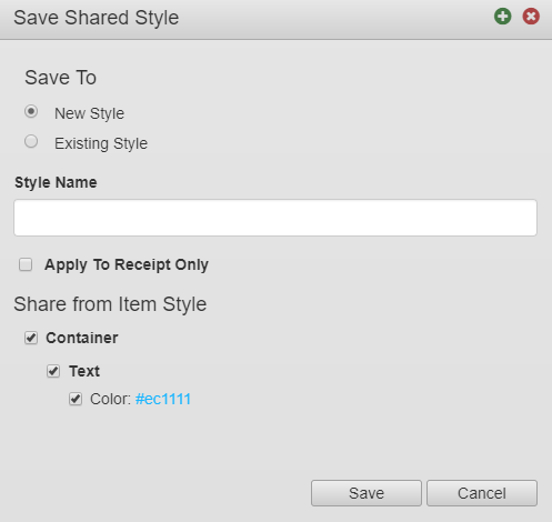 Apply a Shared Style